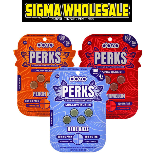 DOZO PERKS 7-OH 100MG 4CT/PK - Buy Wholesale | Sigma Wholesale