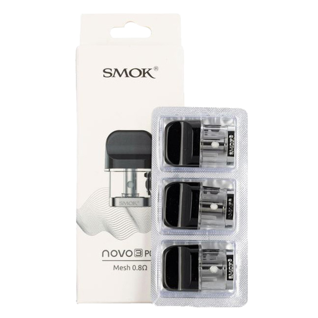 SMOK - NOVO 3 REPLACEMENT PODS - MESH 0.8ohm - 3PK - Buy Wholesale ...