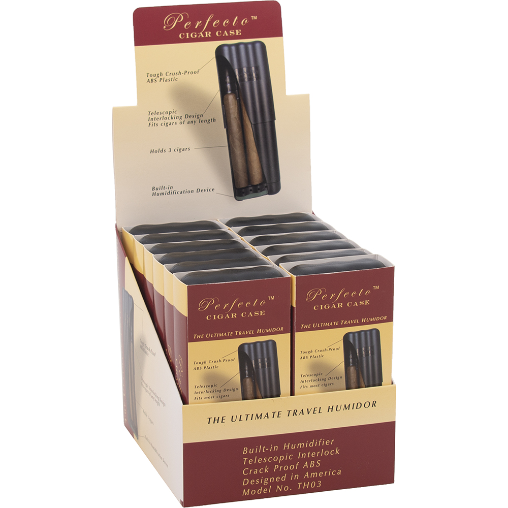 PERFECTO CIGAR CASE 70 RING GAUGES - HOLDS 3 CIGARS - Buy Wholesale ...