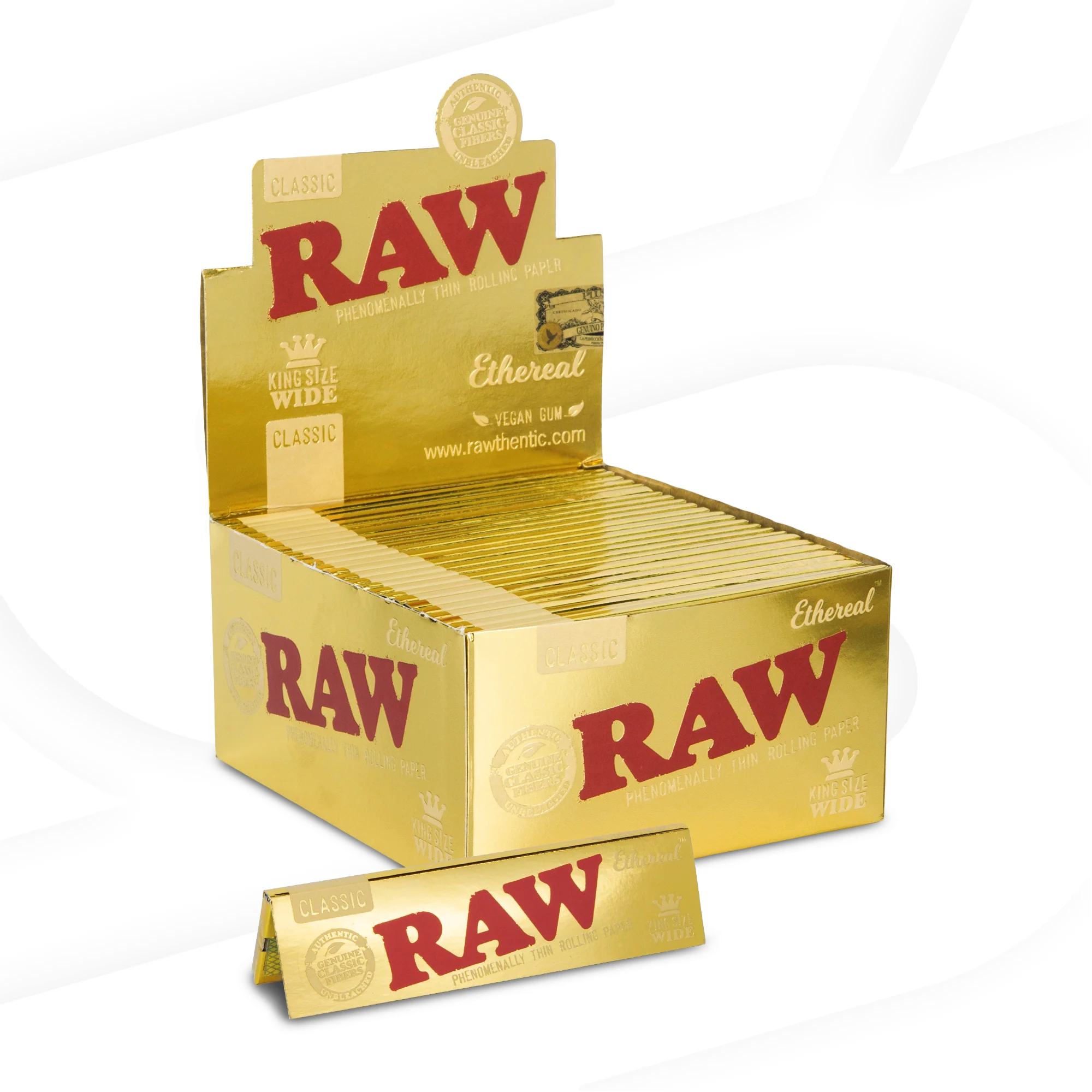 RAW CLASSIC ETHEREAL KING SIZE WIDE PAPER 33PK 50CT - Buy Wholesale ...