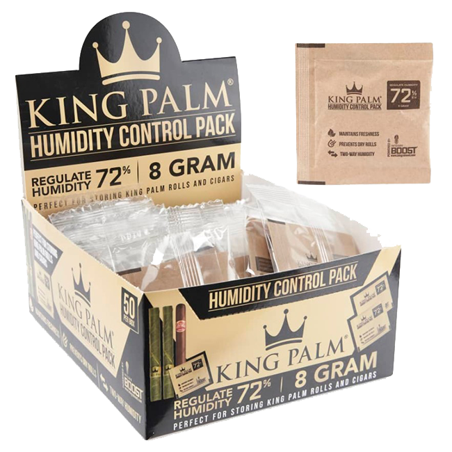 KING PALM - HUMIDITY CONTROL PACK 72% 8g - 50PC/PK - Buy Wholesale ...